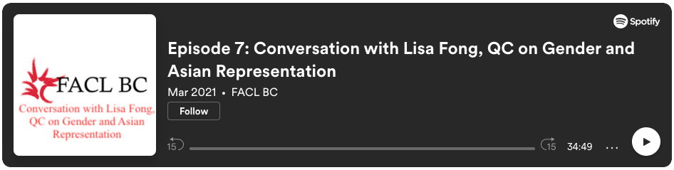 Episode 7: Conversations with Lisa Fong, QC on Gender and Asian ...